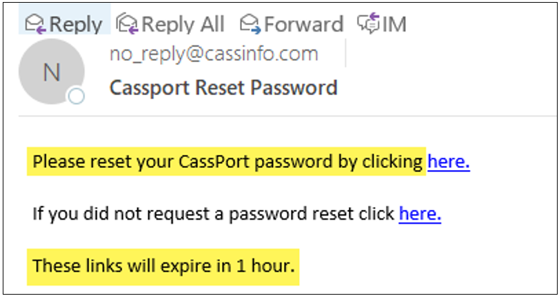 CassPort Registration – Forgot Your Password – Cass Freight